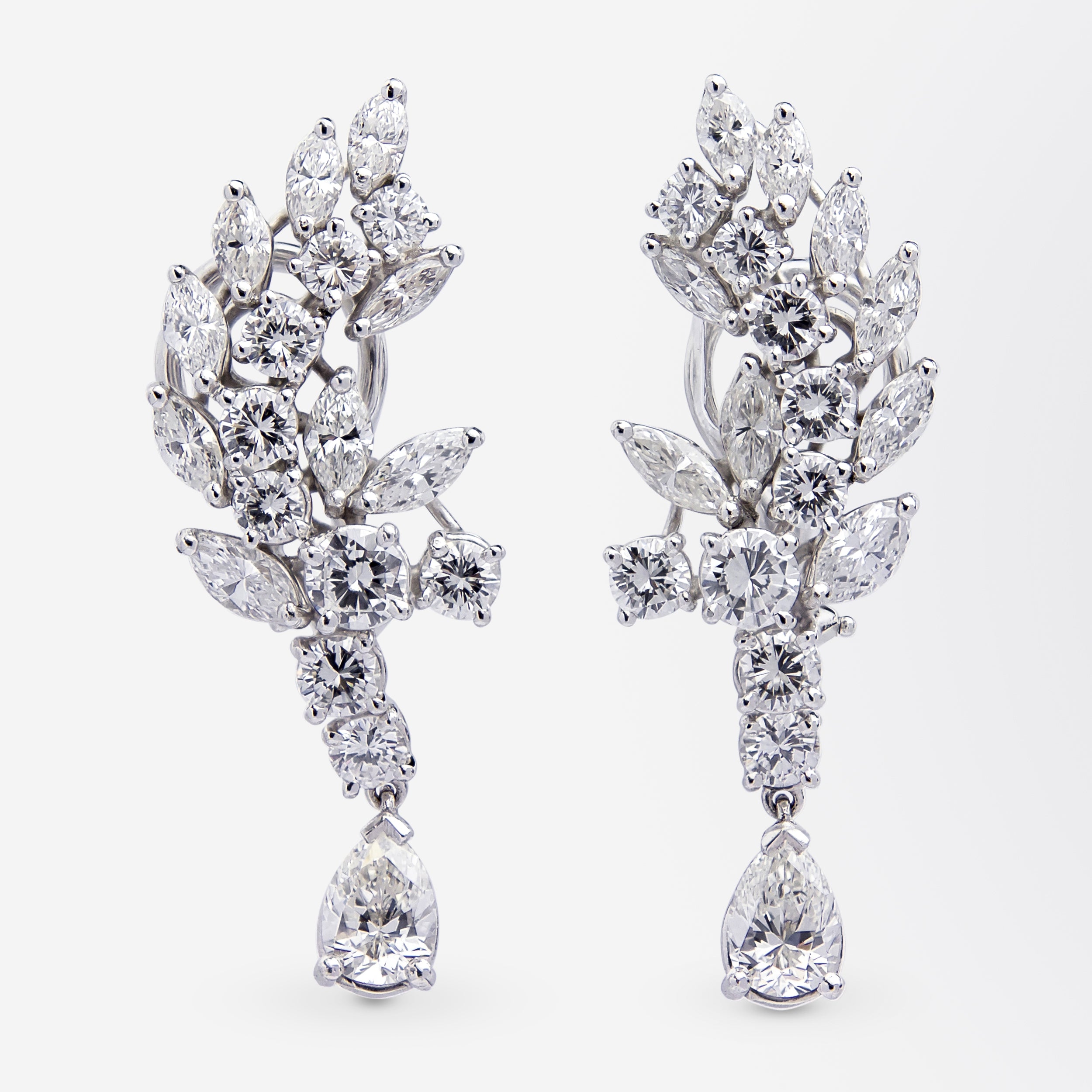 Impressive Diamond Drop Earrings – The Antique Guild